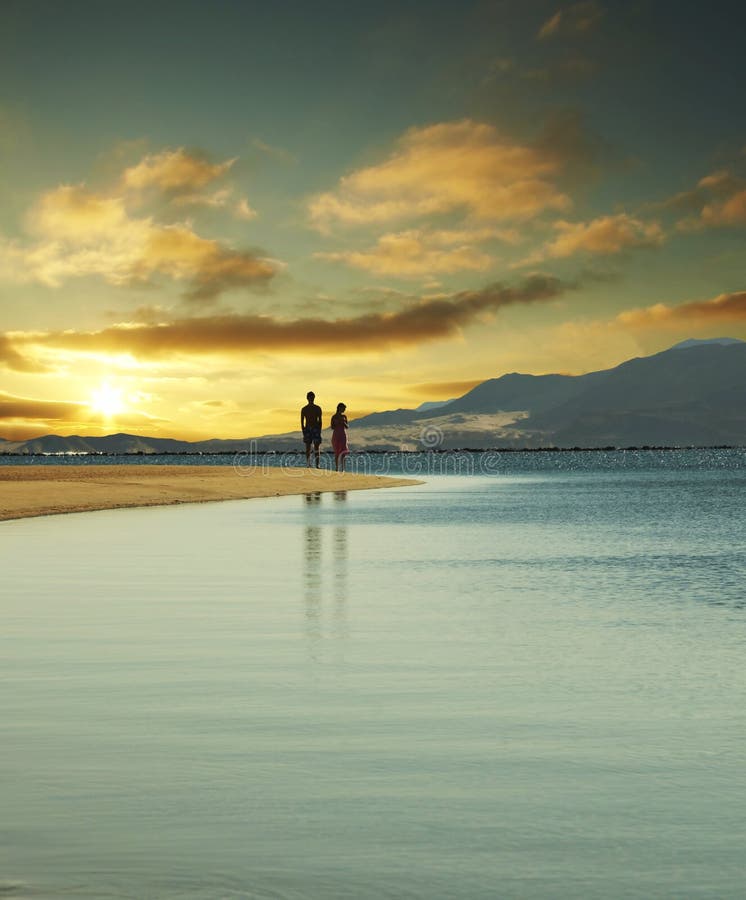 Couple on sunset stock image. Image of family, happiness - 2050467