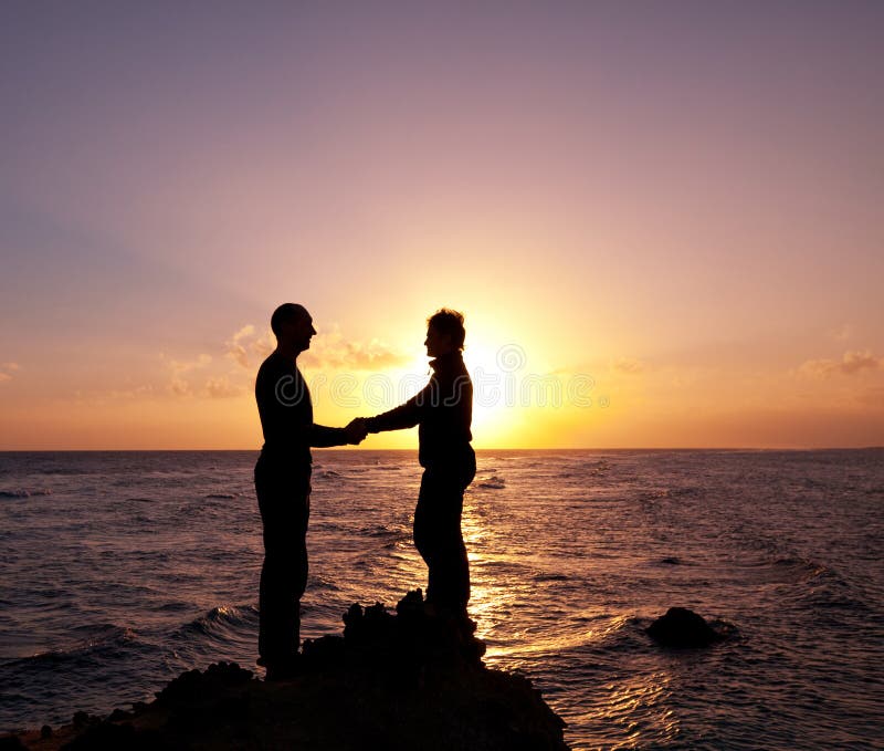Couple on sunset stock image. Image of family, happiness - 2050467