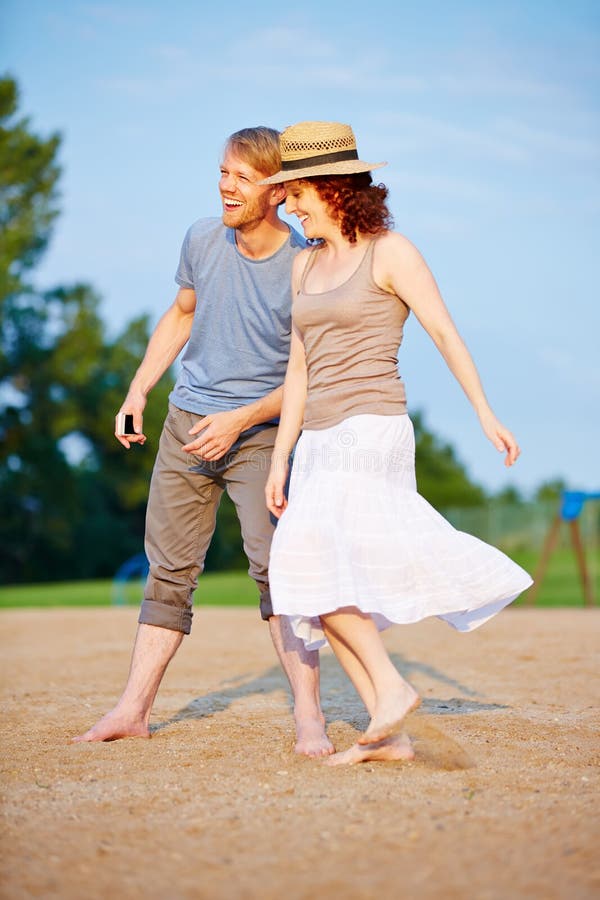 Couple Taking a Walk on Vacation Stock Photo - Image of love, people ...