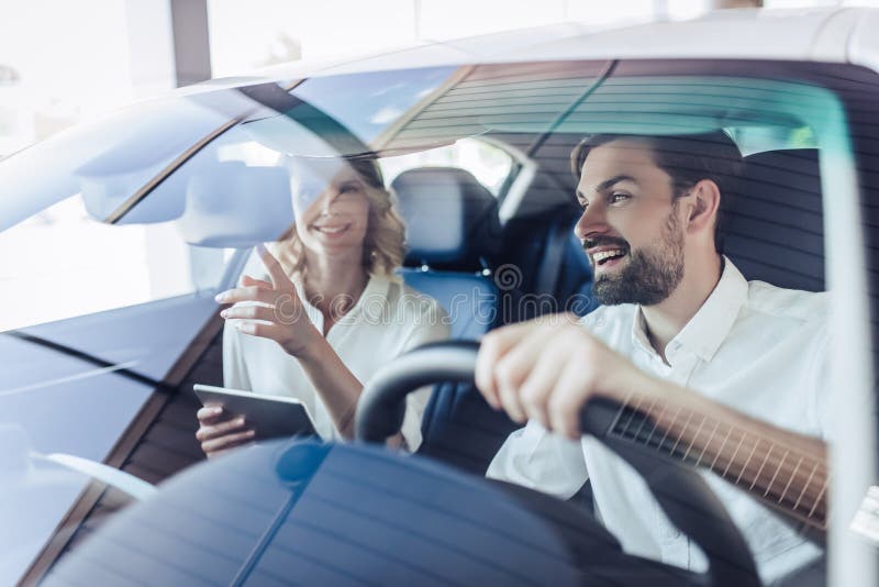 Talking and Driving stock image. Image of driver, driving - 615017