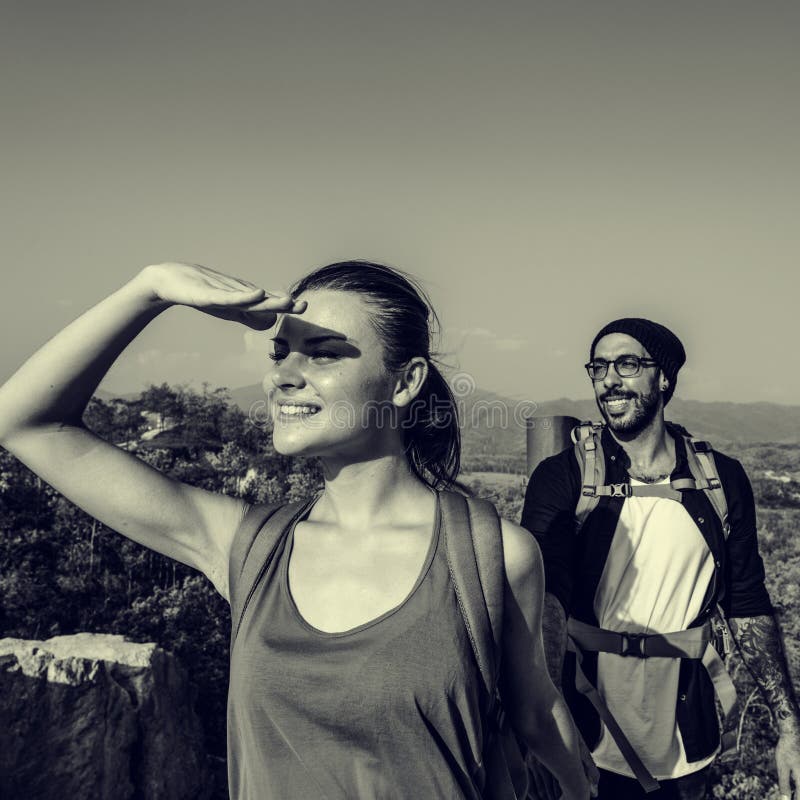 Couple Travel Adventure Happiness Exploration Stock Image - Image of ...