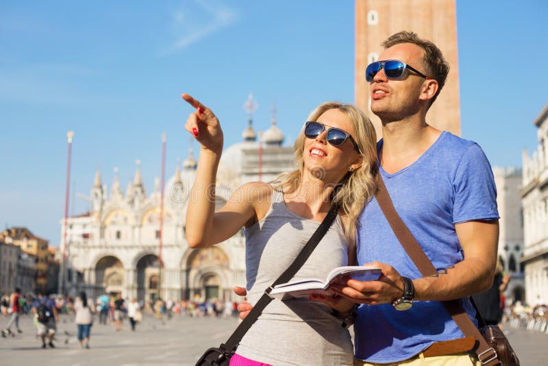 Tourists on City Trip with Guide Stock Image - Image of leisure, person ...