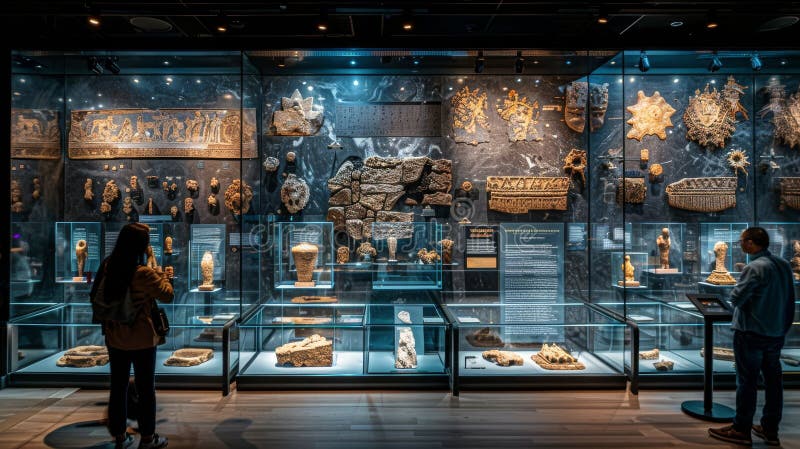 Couple Viewing Display Case Stock Photo - Image of case, people: 319380288