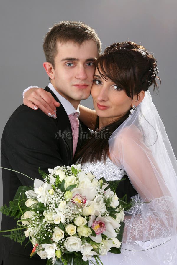 Couple wedding portrait stock photo. Image of married - 7388834