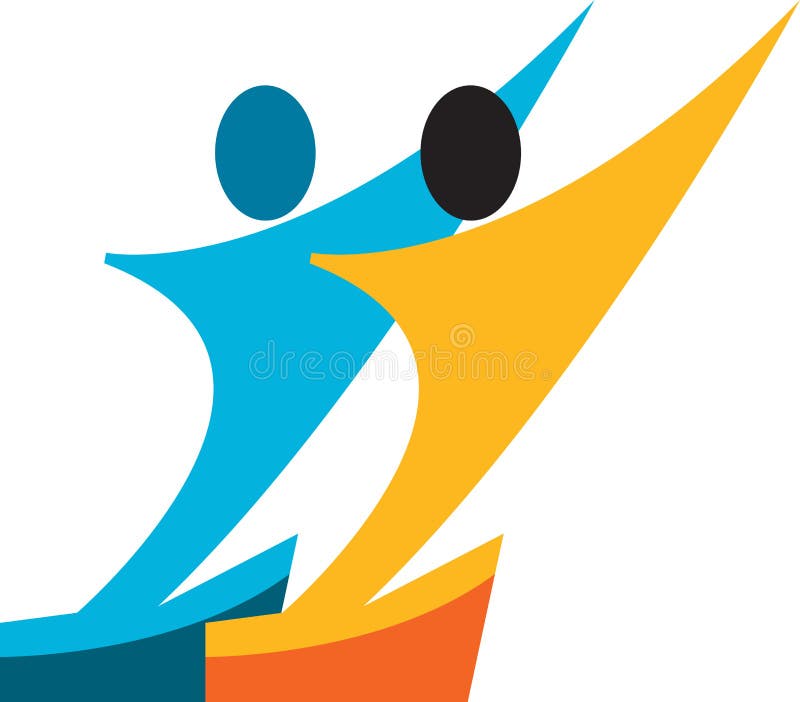 Colourful couples logo stock vector. Illustration of colourful - 31806186