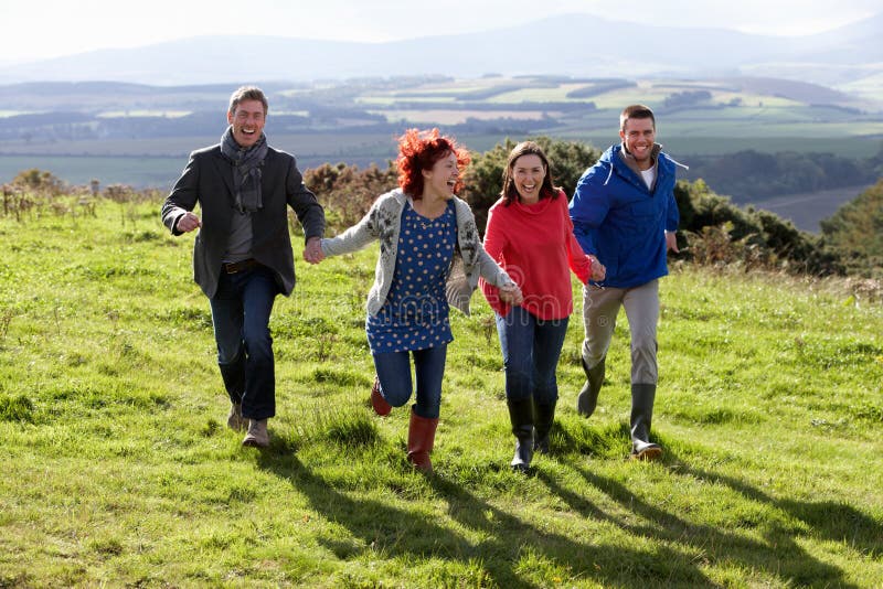 Couples on country walk stock image. Image of couple - 21410153