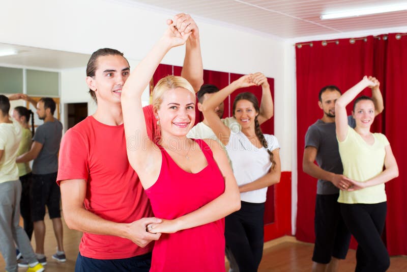 Couples Dancing Latino Dance Stock Photo - Image of dancing, class ...