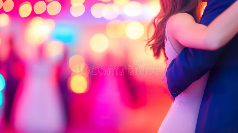 Couples Dancing Salsa with Passion and Energy on a Vibrant Dance Floor ...