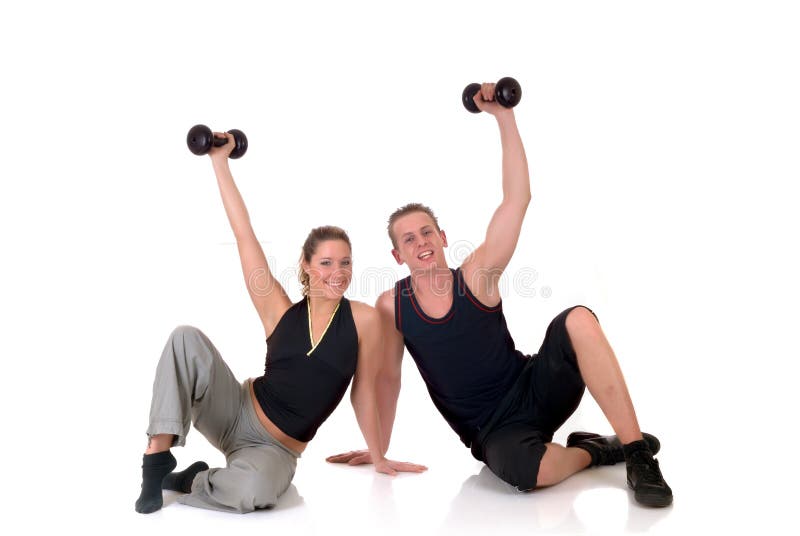 Couples de forme physique photo stock. Image du sain, entraînement ...