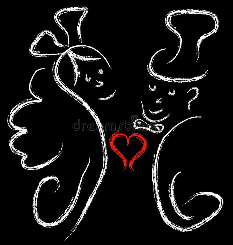 Couples De Mariage Illustration De Vecteur Illustration Du Contour