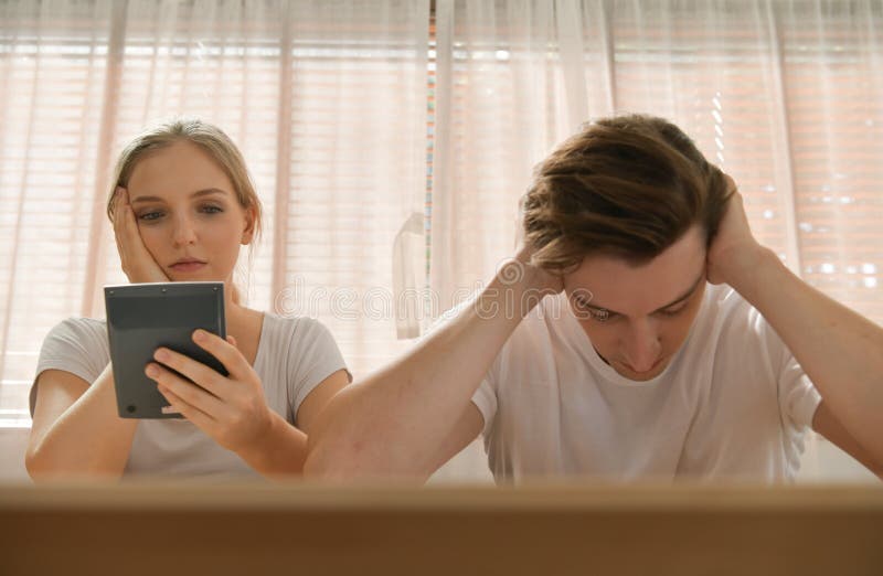 Couples with Financial Problems Being in a Stressful Mood and Finding a ...