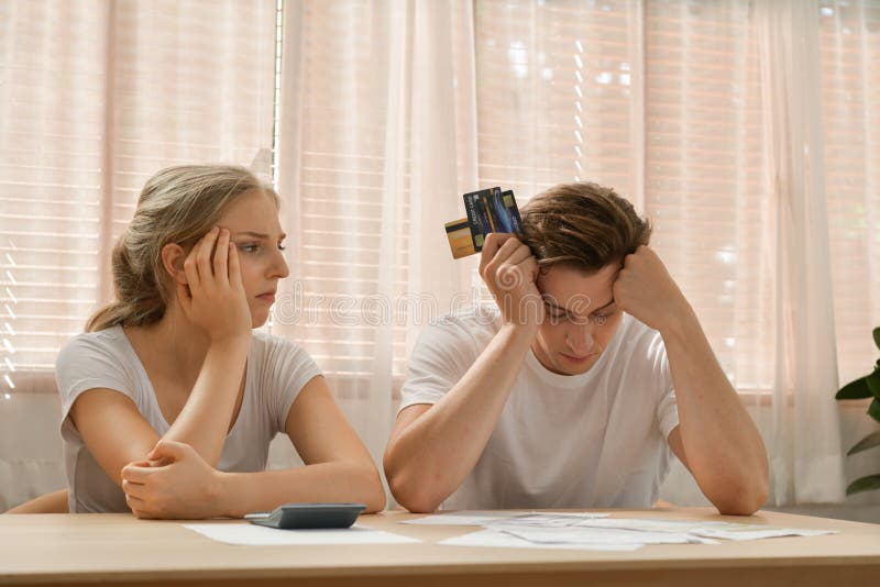 Couples with Financial Problems Being in a Stressful Mood and Finding a ...