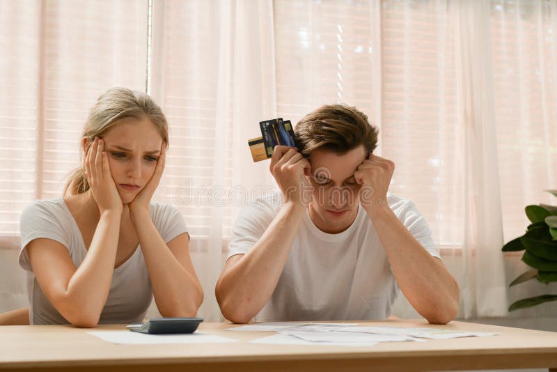 Couples with Financial Problems Being in a Stressful Mood and Finding a ...