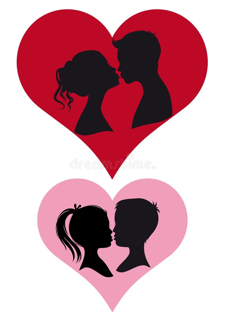 Girl Kissing Symbol Stock Illustrations – 1,731 Girl Kissing Symbol ...