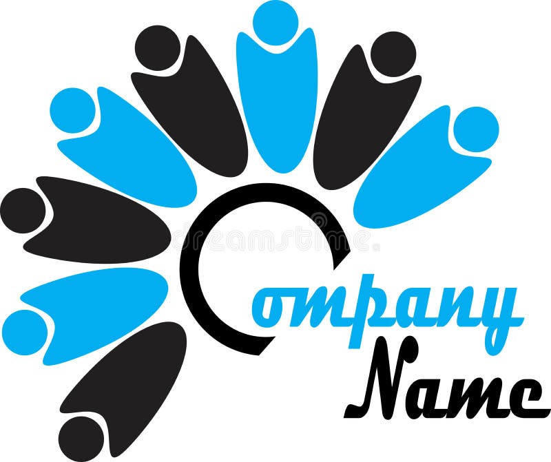 Colourful couples logo stock vector. Illustration of friendship - 22282149