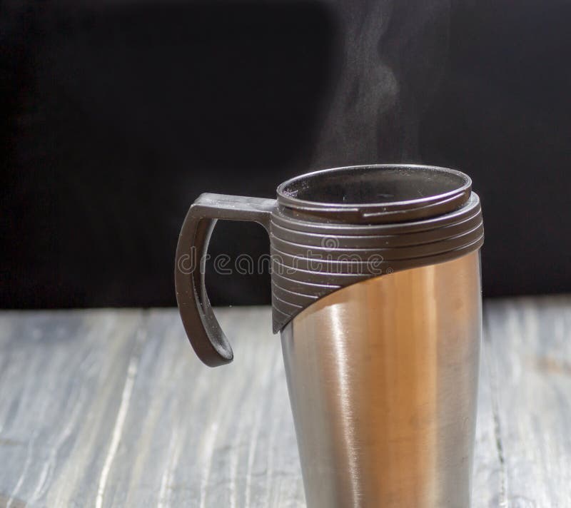 Couples thermo mug stock photo. Image of breakfast, life - 90111254