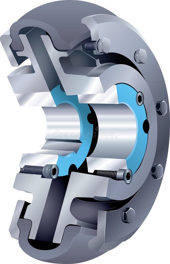 Coupling stock vector. Illustration of coupling, steel - 10837798