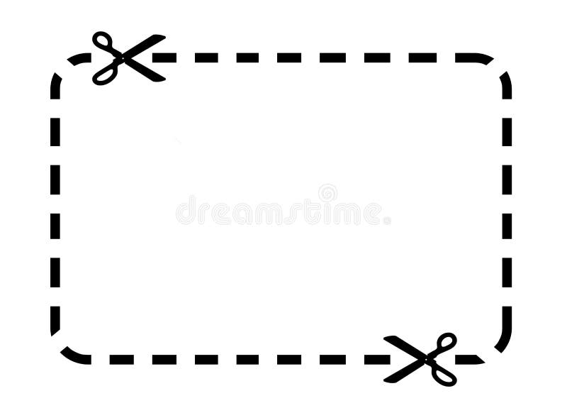 Blank coupon stock illustration. Illustration of black - 8483602