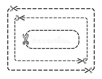 Coupon border stock vector. Illustration of label, discount - 20487799