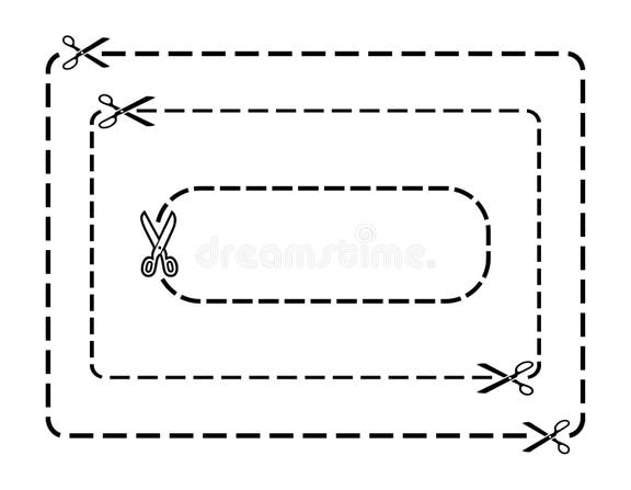 Coupon border stock vector. Illustration of label, discount - 20487799