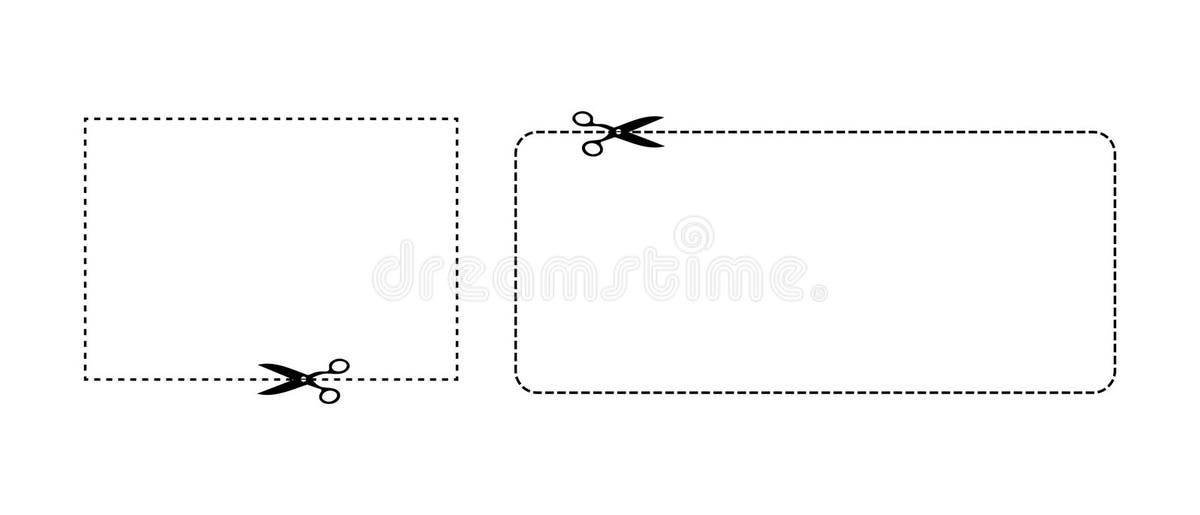 Scissors Cutting Border Stock Illustrations – 812 Scissors Cutting ...