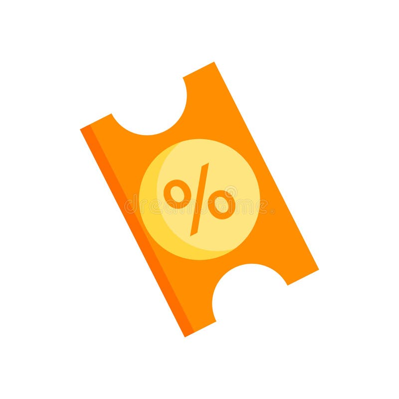 Coupon Icon Isolated on White Background Stock Vector - Illustration of ...