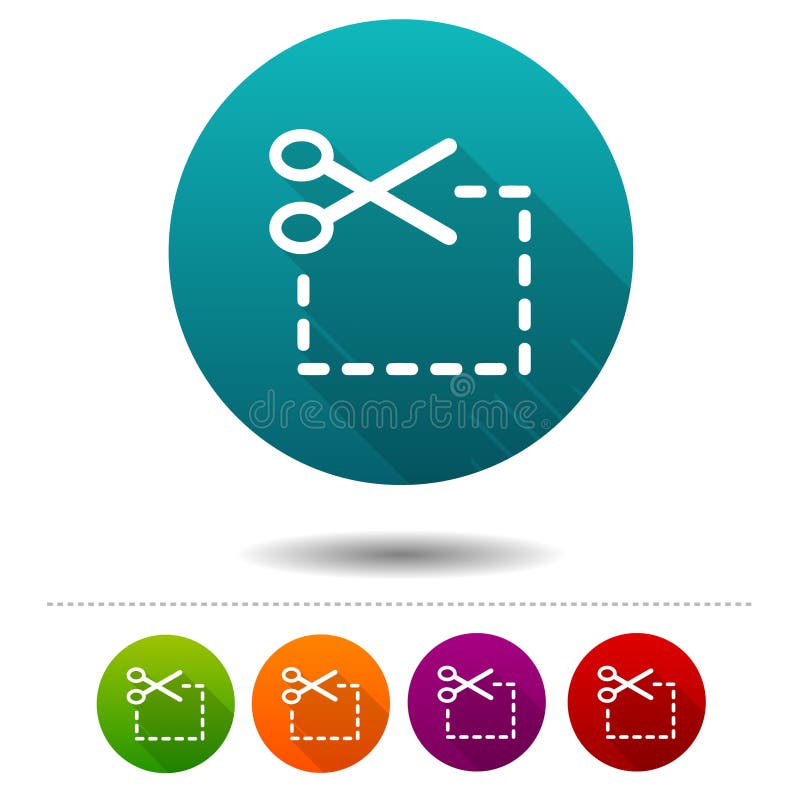 Coupon Icon. Scissor Symbol Sign. Web Button Stock Vector ...