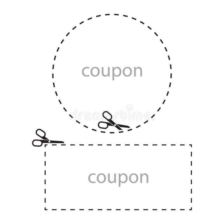 Coupon Border Scissors Stock Illustrations – 1,603 Coupon Border ...