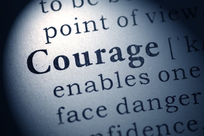 Definition of courage stock photo. Image of courage - 153522394