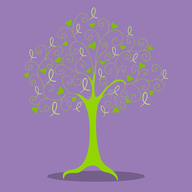 Courage tree 03 stock vector. Illustration of vector - 198985334