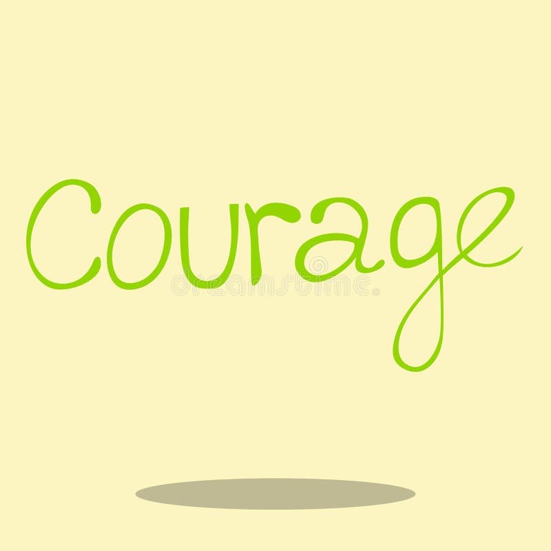 Courage courage 12 stock vector. Illustration of cartoon - 198985265