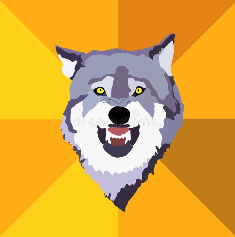 Courage Wolf Template