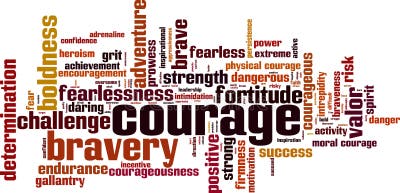 Courage word cloud stock vector. Illustration of brave - 260726720