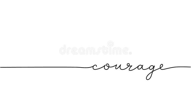 Courage Continuous Line Drawing Stock Illustrations – 68 Courage ...