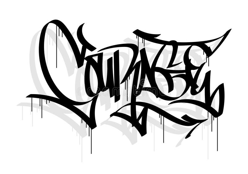 Courage Word Text Logo Design Green Blue White Stock Vector ...