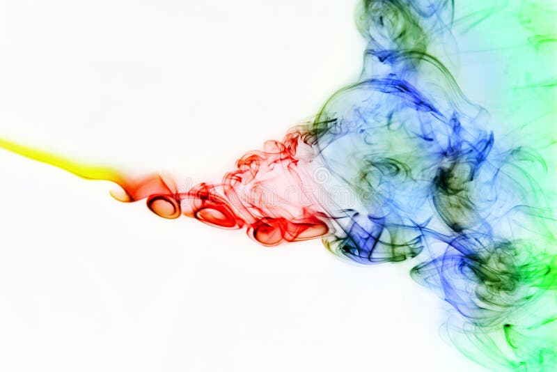 Courbes de fumée colorée image stock. Image du tony, lumière - 30336543