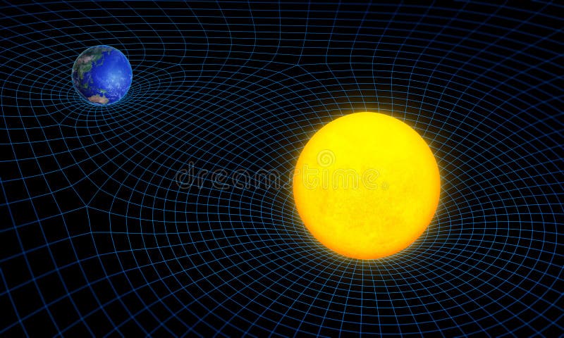 Courbure De Continuum D'espace-temps Illustration Stock - Illustration ...