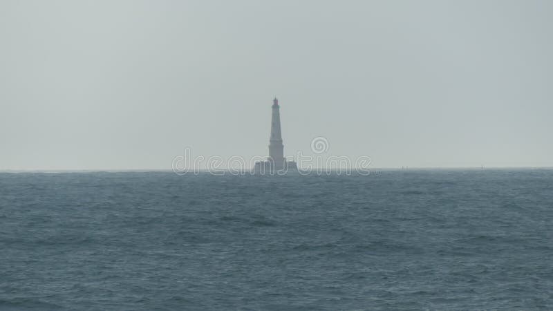 The Courdouan Lighthouse Located in the Atlantic Ocean Stock Photo ...