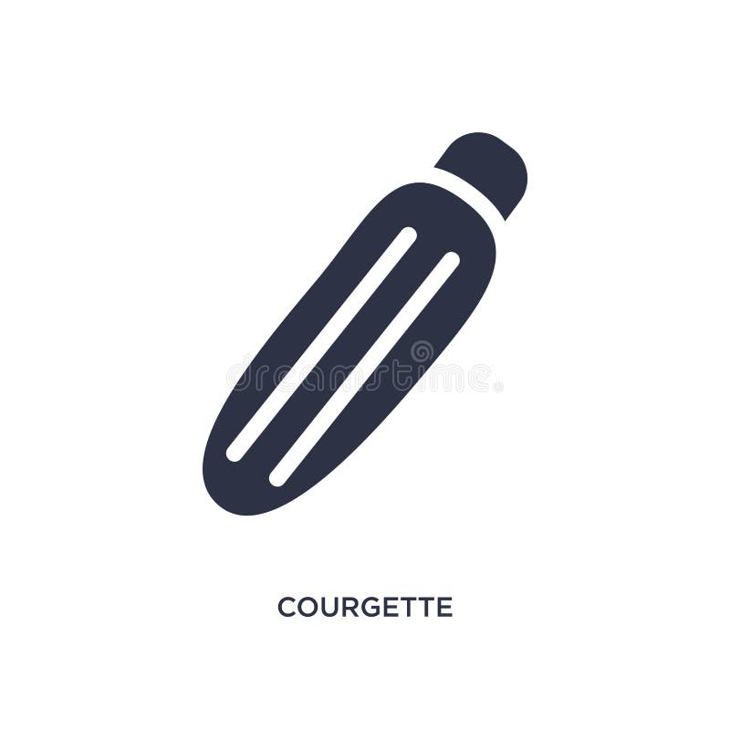 Courgette Icon on White Background. Simple Element Illustration from ...