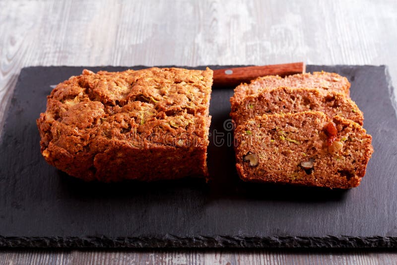 Courgette Loaf with Sultana and Nuts Stock Image - Image of bread ...