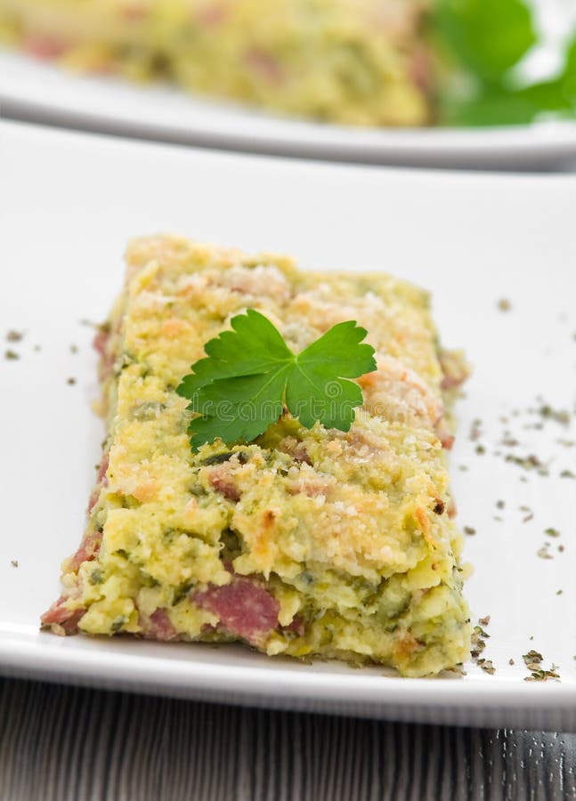 Courgette pie. stock photo. Image of composition, healthy - 22554288