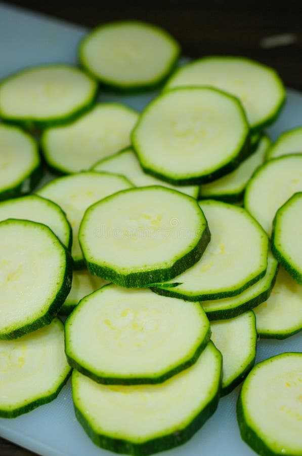 Courgette pieces stock photo. Image of white, food, green - 69211726