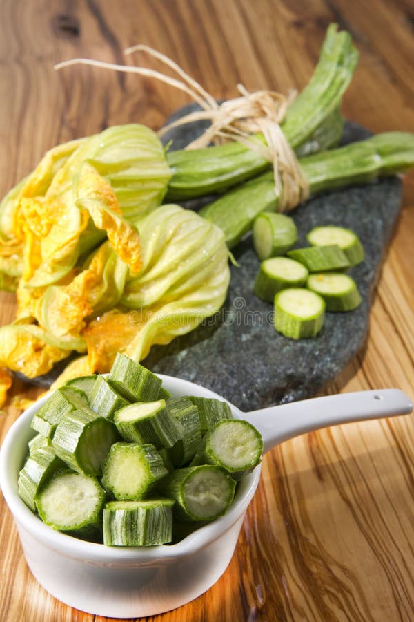 Courgette and Pumpkin Flower Stock Image - Image of pumpkin, yellow ...