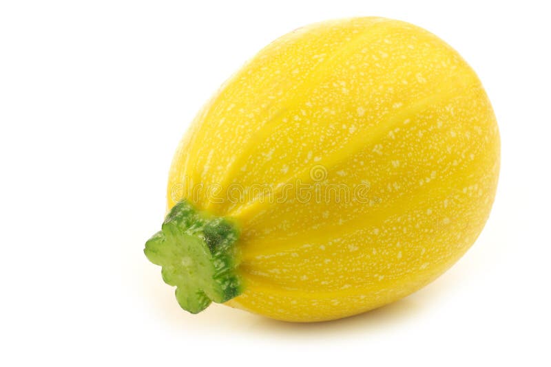 Courgette Ronde Jaune (pepo De Cucurbita) Image stock - Image du courge ...