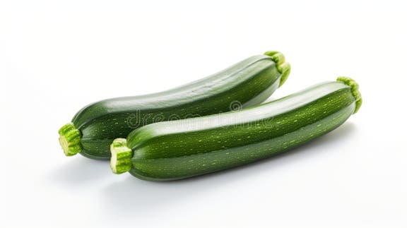 Courgetti or Zucchini on a White Background Generated by AI Tool. Stock ...