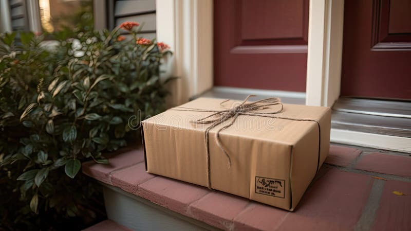 Courier delivery package stock illustration. Illustration of parcel ...