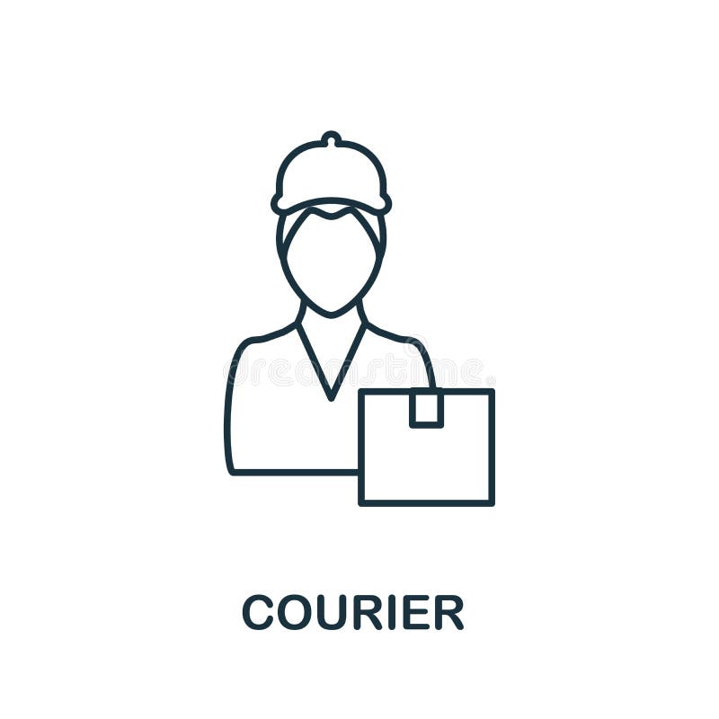 Courier Icon. Simple Element from Delivery Collection. Creative Courier ...