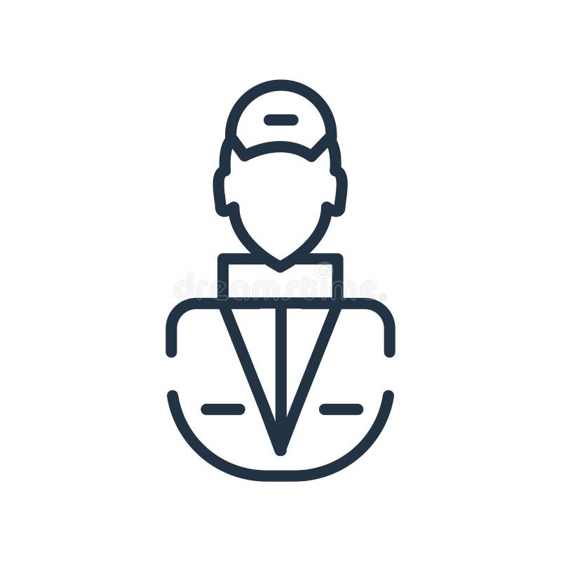 Courier Icon Vector Isolated on White Background, Courier Sign Stock ...