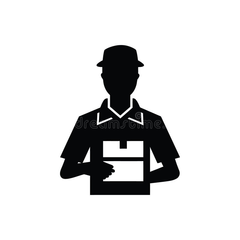 Courier Icon stock vector. Illustration of sign, mail - 296706771