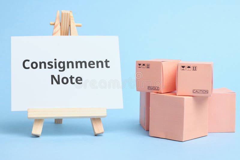 Courier Industry Term Consignment Note. Document for Escorting Cargo ...